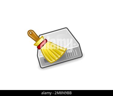 BleachBit, rotated logo, white background B Stock Photo - Alamy