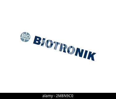 Biotronik, rotated logo, white background Stock Photo - Alamy