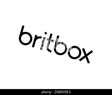 BritBox, rotated logo, white background Stock Photo - Alamy