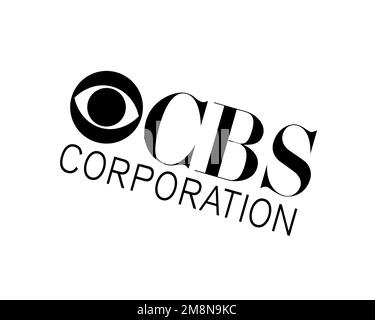 CBS Corporation, Rotated Logo, White Background Stock Photo - Alamy