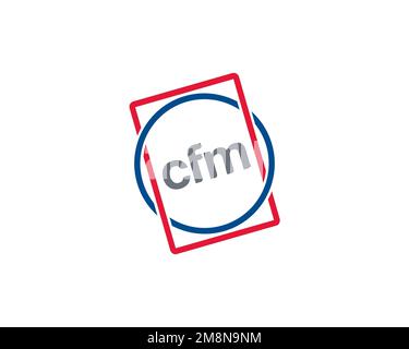 CFM International, rotated logo, white background B Stock Photo - Alamy