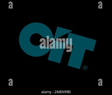 CIT Group, rotated logo, black background Stock Photo - Alamy