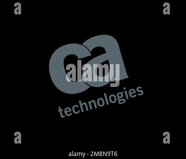 CA Technologies, Logo, Black background Stock Photo - Alamy