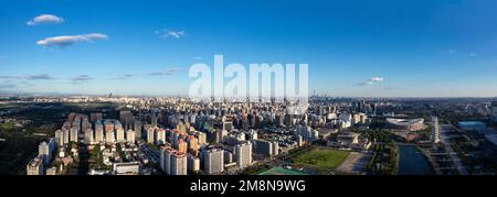 Have a bird's eye view of Beijing panoramic Stock Photo - Alamy