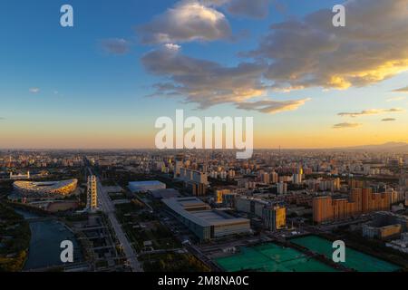 Have a bird's eye view of Beijing Olympic village Stock Photo - Alamy