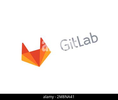 GitLab, Logo, White background Stock Photo - Alamy