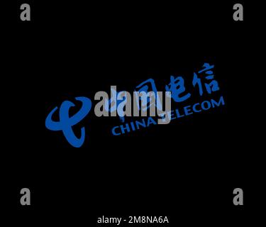 China Telecom, Logo, Black background Stock Photo - Alamy