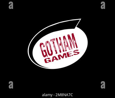 Gotham Games, Logo, Black Background Stock Photo - Alamy