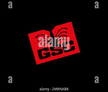 Goodwin Steel Castings, Rotated Logo, White Background B Stock Photo ...