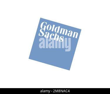 Goldman Sachs, rotated logo, white background Stock Photo - Alamy