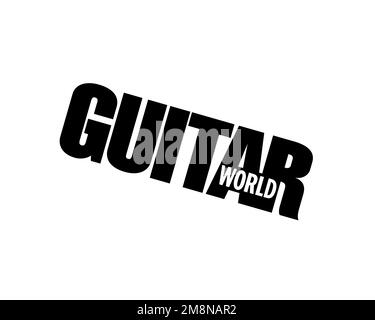Guitar World, Logo, White background Stock Photo - Alamy