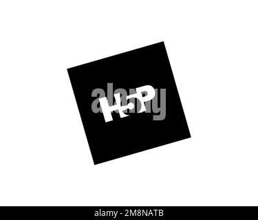 H5P, rotated logo, white background B Stock Photo - Alamy