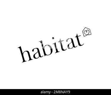 Habitat Retail, er Habitat Retail, er, Logo, White background Stock ...