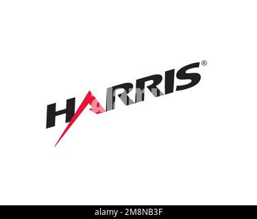 Harris Corporation, Rotated Logo, White Background B Stock Photo - Alamy