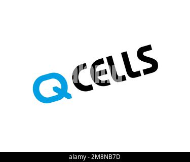 Hanwha Q Cells, rotated logo, white background B Stock Photo - Alamy