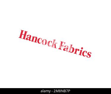 Hancock Fabrics, Twisted Logo, White Background Stock Photo - Alamy