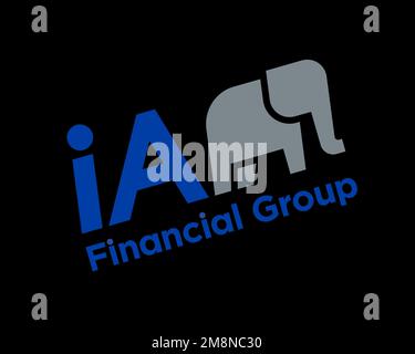 IA Financial Group, rotated logo, white background Stock Photo - Alamy