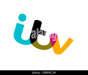 ITV plc, Logo, White background Stock Photo - Alamy