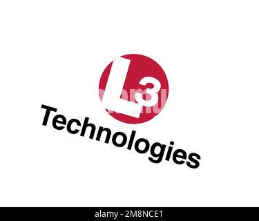 L3 Technologies, rotated logo, white background Stock Photo - Alamy