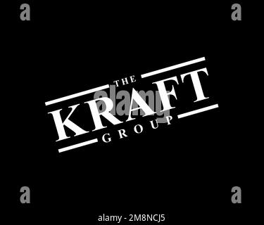 Kraft Group, Logo, Black background Stock Photo - Alamy