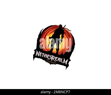 NetherRealm Studios, Rotated Logo, White Background Stock Photo - Alamy