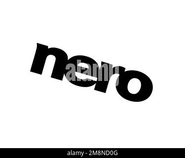Nero AG, rotated logo, white background Stock Photo - Alamy