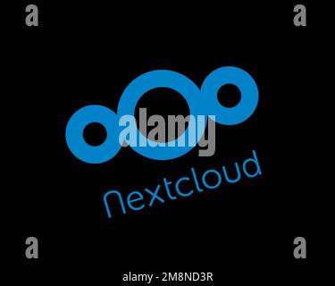 Nextcloud, Logo, Black background Stock Photo - Alamy