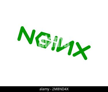 Nginx, rotated logo, white background Stock Photo - Alamy