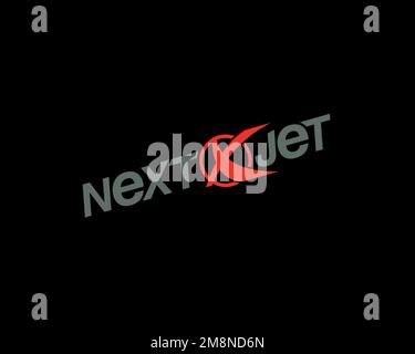 Nextjet, Logo, Black background Stock Photo - Alamy