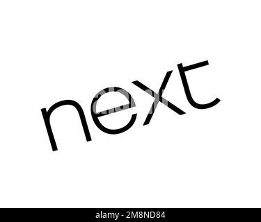 NeXT, rotated logo, white background B Stock Photo - Alamy