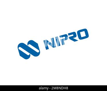 Nipro, rotated logo, white background B Stock Photo - Alamy