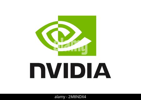Nvidia, White background, Logo, Brand name Stock Photo - Alamy