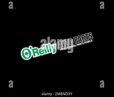 O'Reilly Auto Parts, Rotated Logo, White Background Stock Photo - Alamy