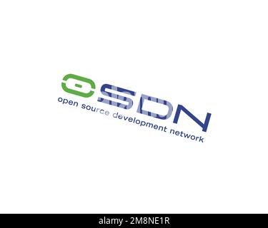 OSDN, rotated logo, white background Stock Photo - Alamy
