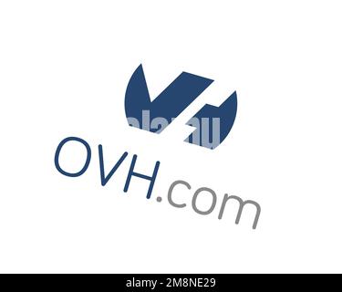 OVH, rotated logo, white background Stock Photo - Alamy
