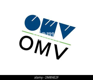 OMV, rotated logo, white background Stock Photo - Alamy