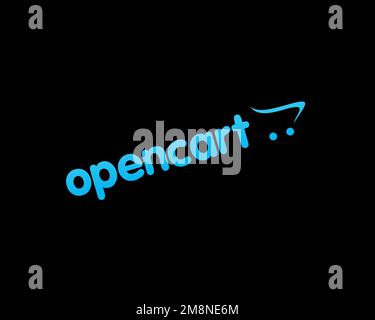 OpenCart, Logo, Black background Stock Photo - Alamy