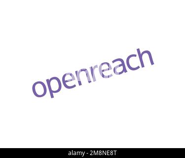 Openreach, rotated logo, white background B Stock Photo - Alamy