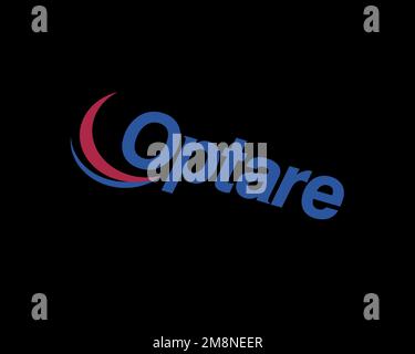 Optare, rotated logo, black background Stock Photo - Alamy
