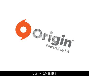 Origin service, Logo, White background Stock Photo - Alamy