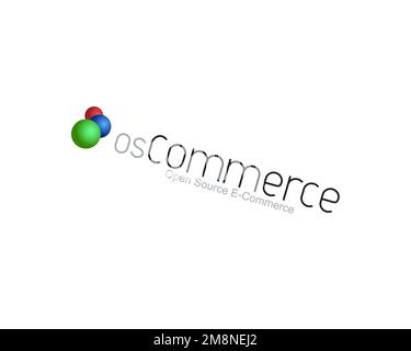 OsCommerce, rotated logo, white background Stock Photo - Alamy