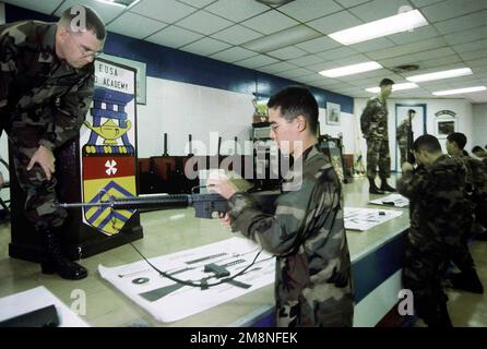 SSGT Steven Humes, a Platoon Instructor at the Korean Augmentee to the ...