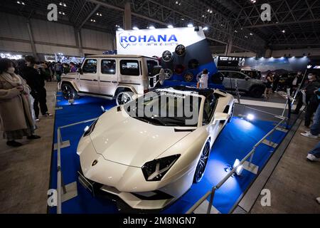 Chiba, Chiba Prefecture, Japan. 14th Jan, 2023. Custom bodywork paint ...