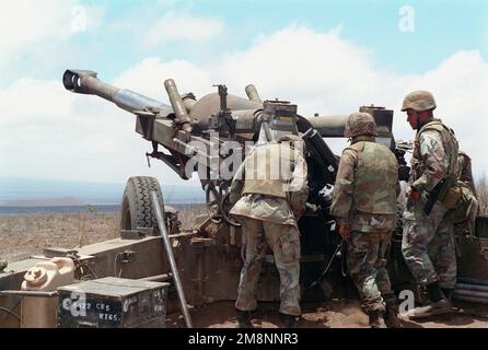 Marines from Bravo Battery, 1ST Battalion, 12th Marines, 3rd Marine ...