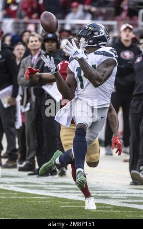 Seattle Seahawks wide receiver DK Metcalf (14) scores a 25-yard ...