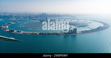Have a bird's eye view of palm jumeirah panorama Stock Photo - Alamy