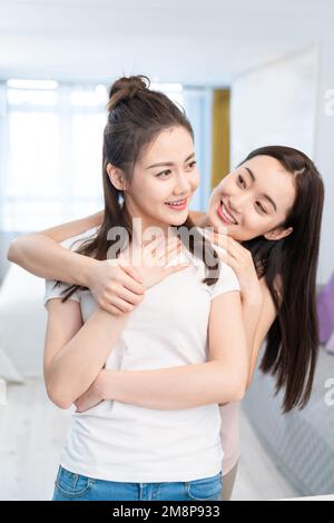 Sisters life that occupy the home Stock Photo - Alamy