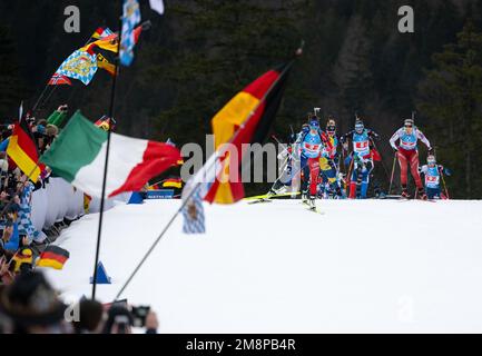 Ruhpolding, Germany. 14th Jan, 2023. Biathlon: World Cup, relay 4 x 6 ...