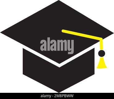 bachelor hat logo vektor template Stock Vector Image & Art - Alamy