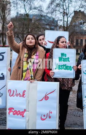 Women of Afghan protest against the treatment of women whilst under the ...